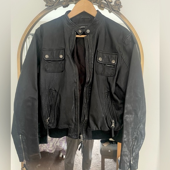Members Only | Jackets & Coats | Members Only Black Leather Moto Jacket ...